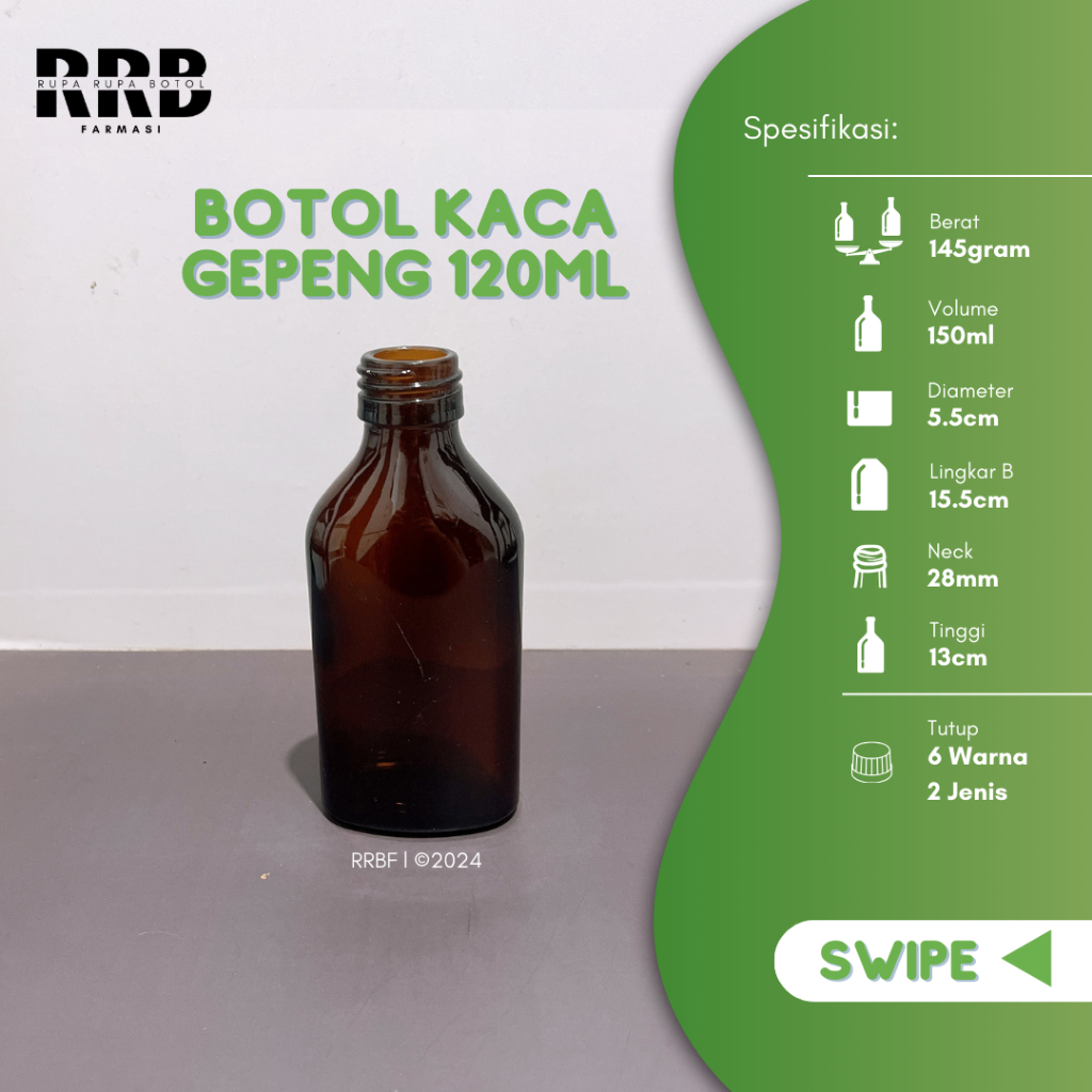 Jual BOTOL KOLDEK 120ML BOTOL KACA COKLAT 120ML BOTOL OBAT SYRUP 120ML ...