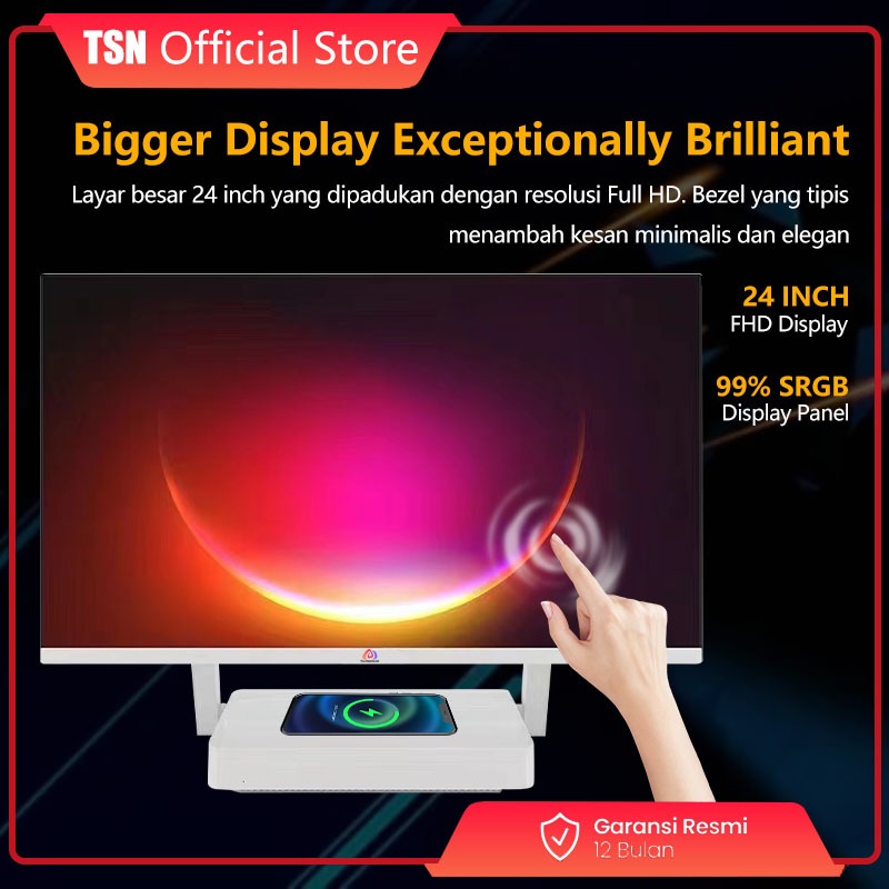 Jual TSN Komputer all-in-one PC core i5/i7,pc baru,22''/24'',Ram 8G+512GB SSD,gaming Windows 10 ...