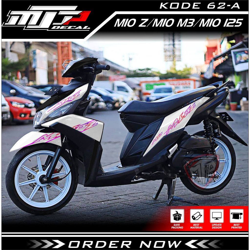 Jual Stiker Striping Yamaha Mio 125 M3/Z Decal Striping Standar Mio M3/Z Premium Racing Mtp 62 ...