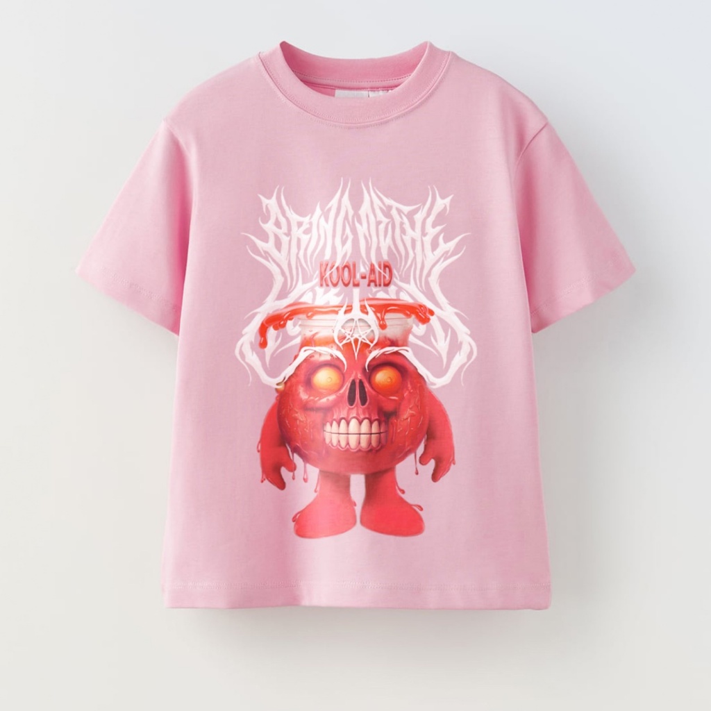 Jual KREAKTIF T-Shirt BMTH Bring Me The Horizon Kool Aid Pink Oversize ...