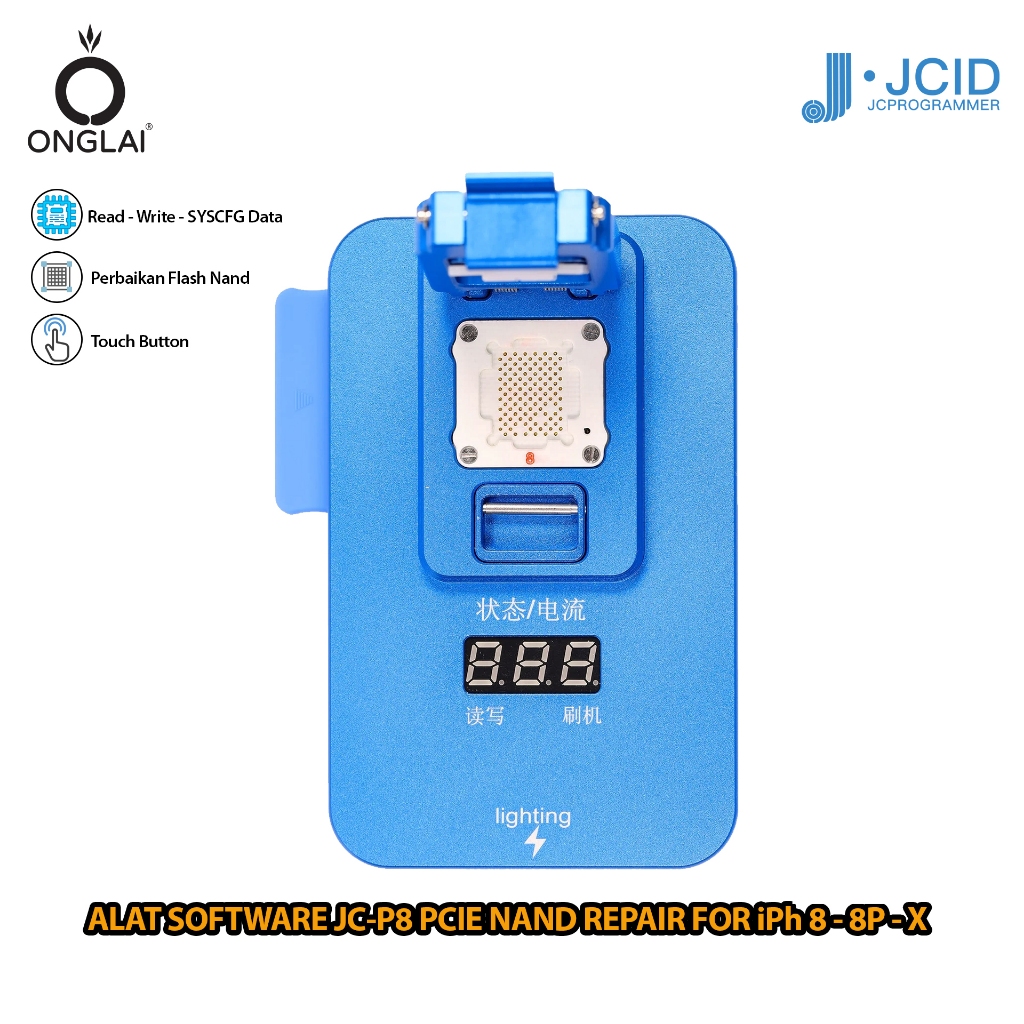 Jual Jcid PCIE JC-P8 Alat Software Nand flash ICS Repair For Iph 8 8P ...