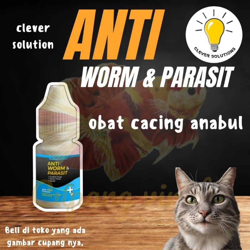Jual WORMYCAT - Obat Anti Infeksi Cacing Khusus Kucing 10 ML CLEVER ...