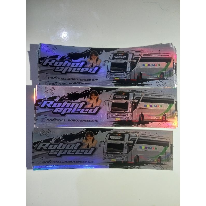 Jual Sticker Bus Robot Speed PO Budiman 1pcs | Shopee Indonesia