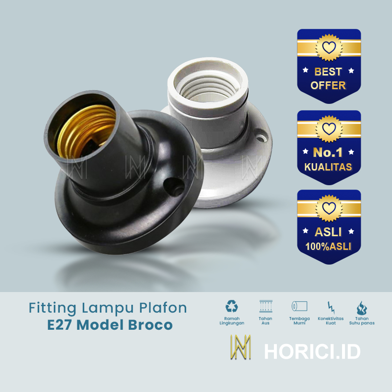 Jual FITING LAMPU PLAFON SOU-SEI MODEL BROCO/300W 250V PVC BAHAN BEKLED ...