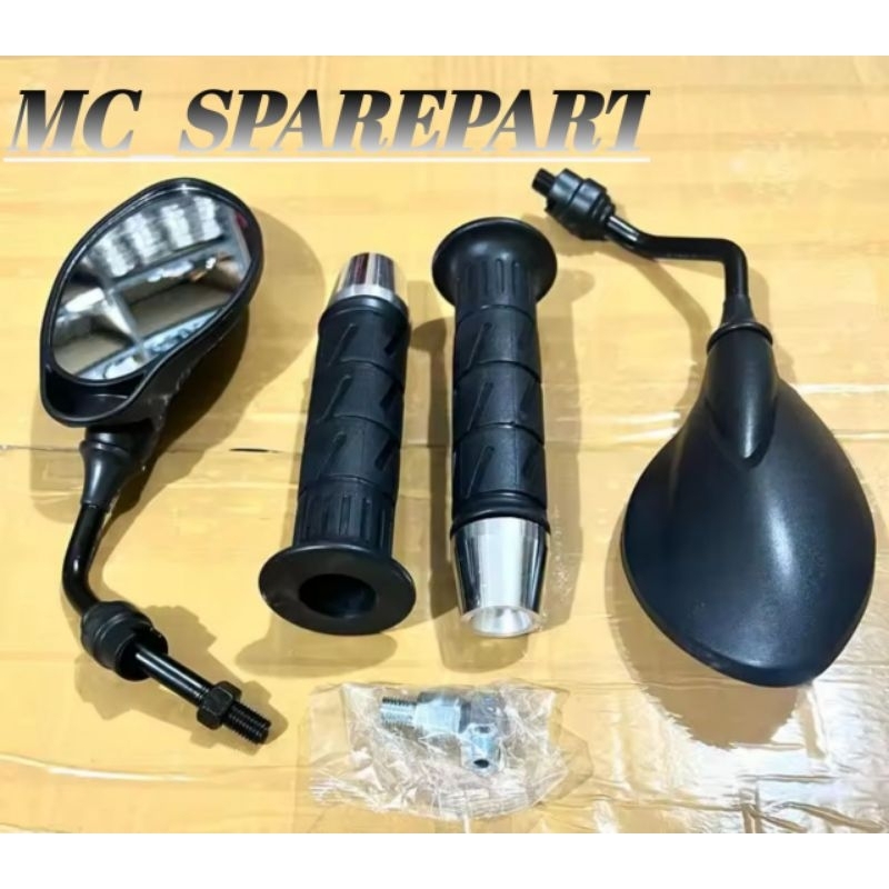Jual ( Paket Murah )Spion motor yamaha x1 125z set handgrip standar ...
