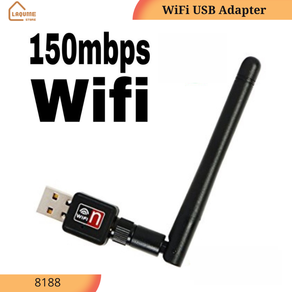 Jual USB Dongle Wireless WIFI Receiver USB Adapter 802.11N 150mbps Antena Wifi | Shopee Indonesia