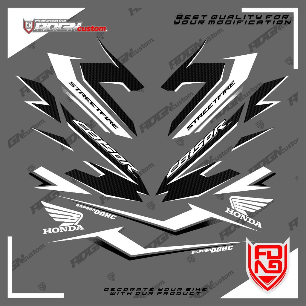 Jual striping cb150r standart custom TRANSPARAN | Shopee Indonesia