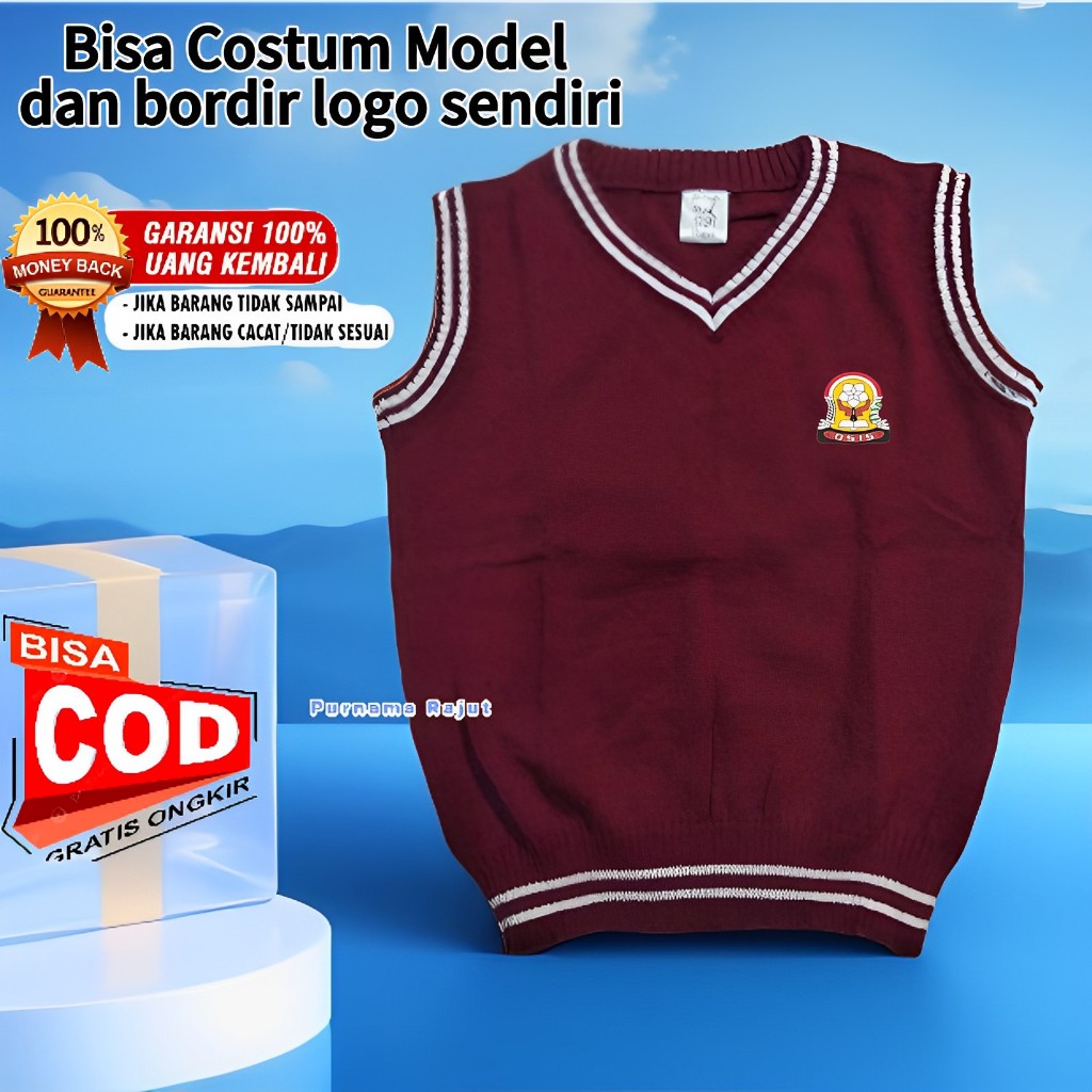 Jual Rompi rajut sekolah SD SMP SMA costum | Shopee Indonesia