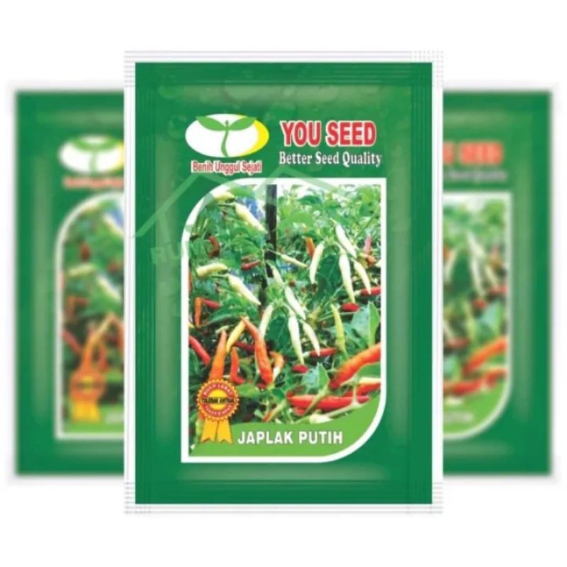 Jual Benih Bibit Cabe Rawit Merunduk JAPLAK PUTIH Kemasan 10 grm ...