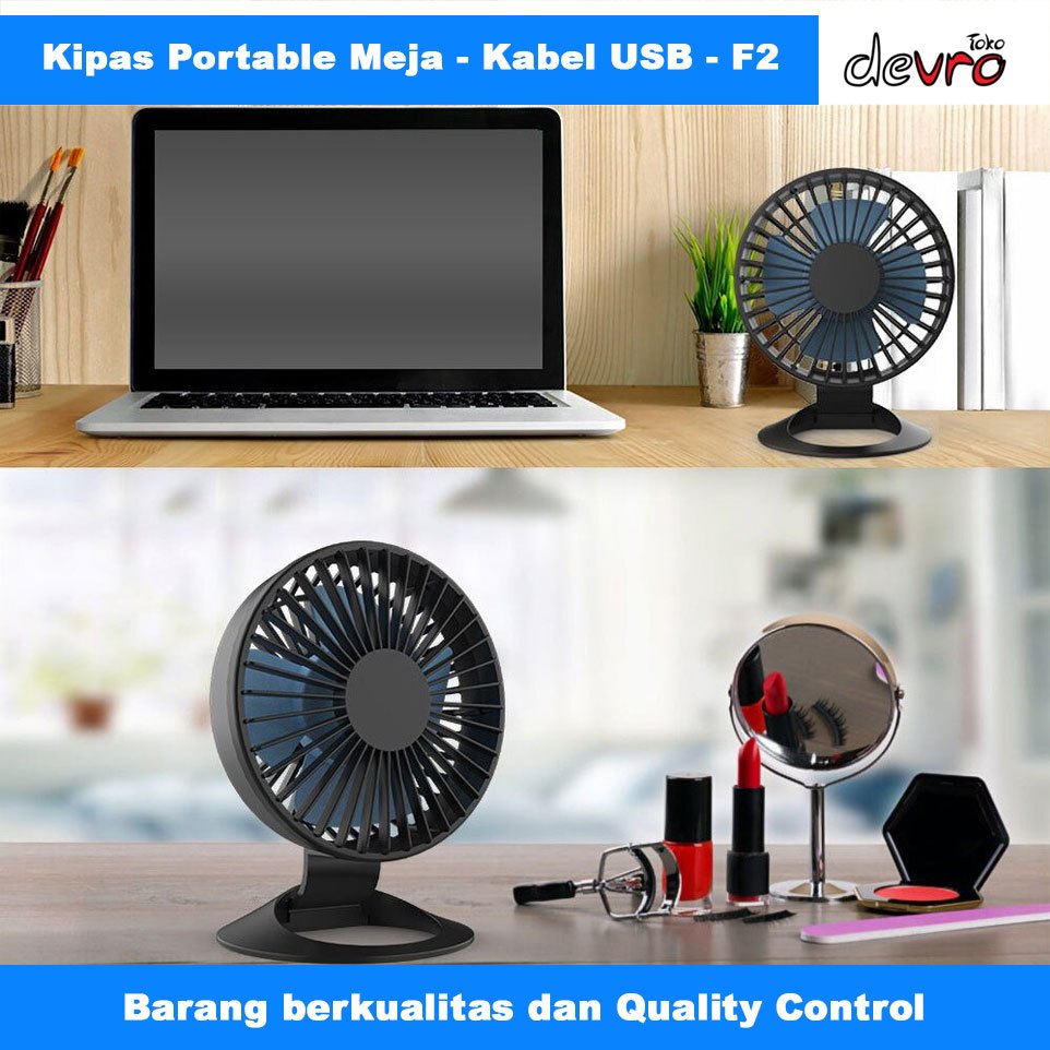 Jual Kipas Angin Meja Portable USB Powered - Kipas USB Portabel Mini ...