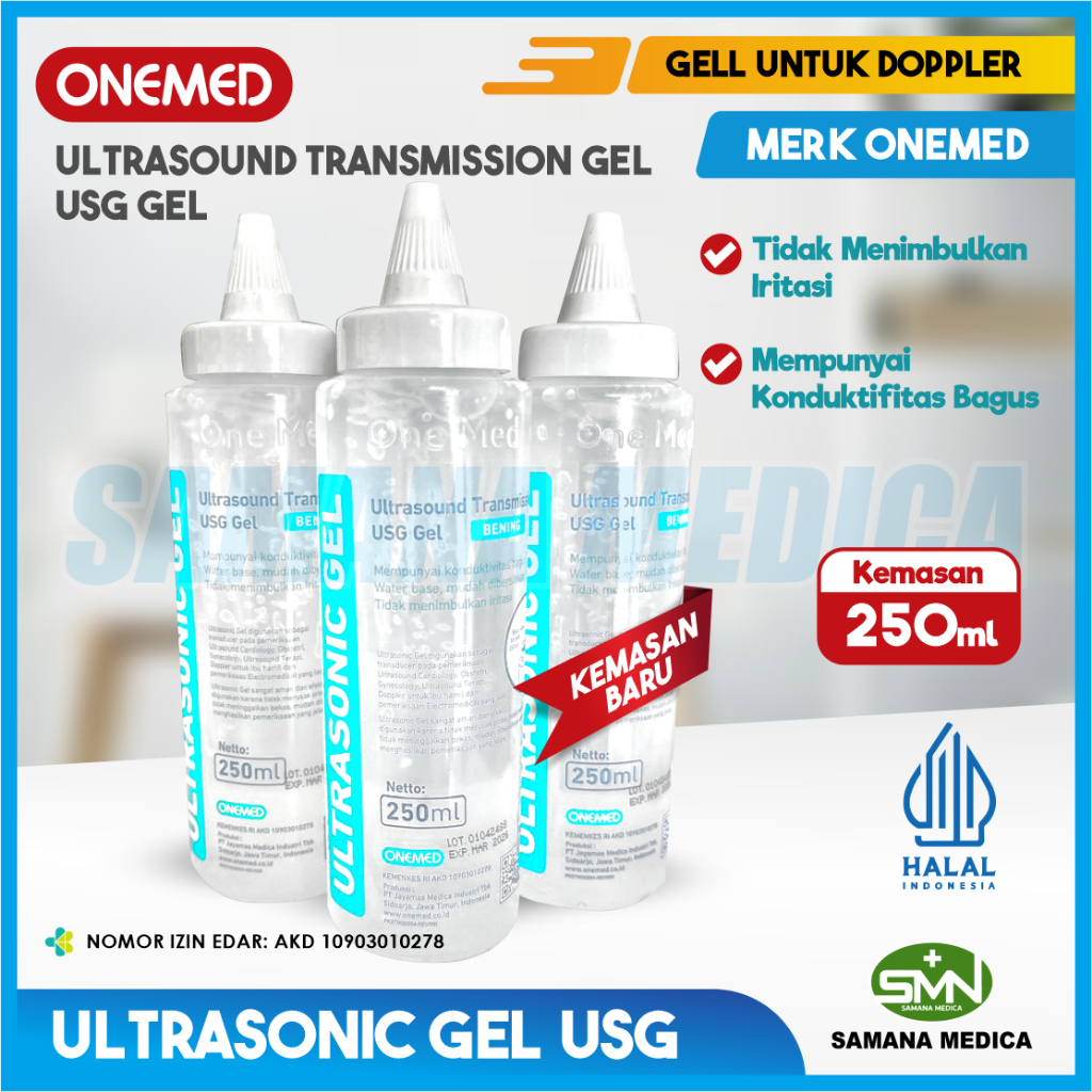 Jual Ultrasonic Gel USG Gel 250ml Transparant ONEMED - Cairan Untuk ...