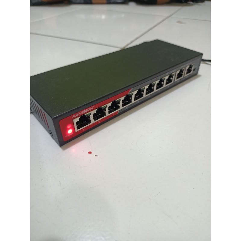 Jual Switch Hub POE Gigabit 10 PORT With 8 POE for CCTV | Shopee Indonesia