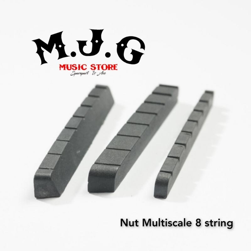 Jual nut gitar elektrik multiscale multi scale 8 string carbon graph ...
