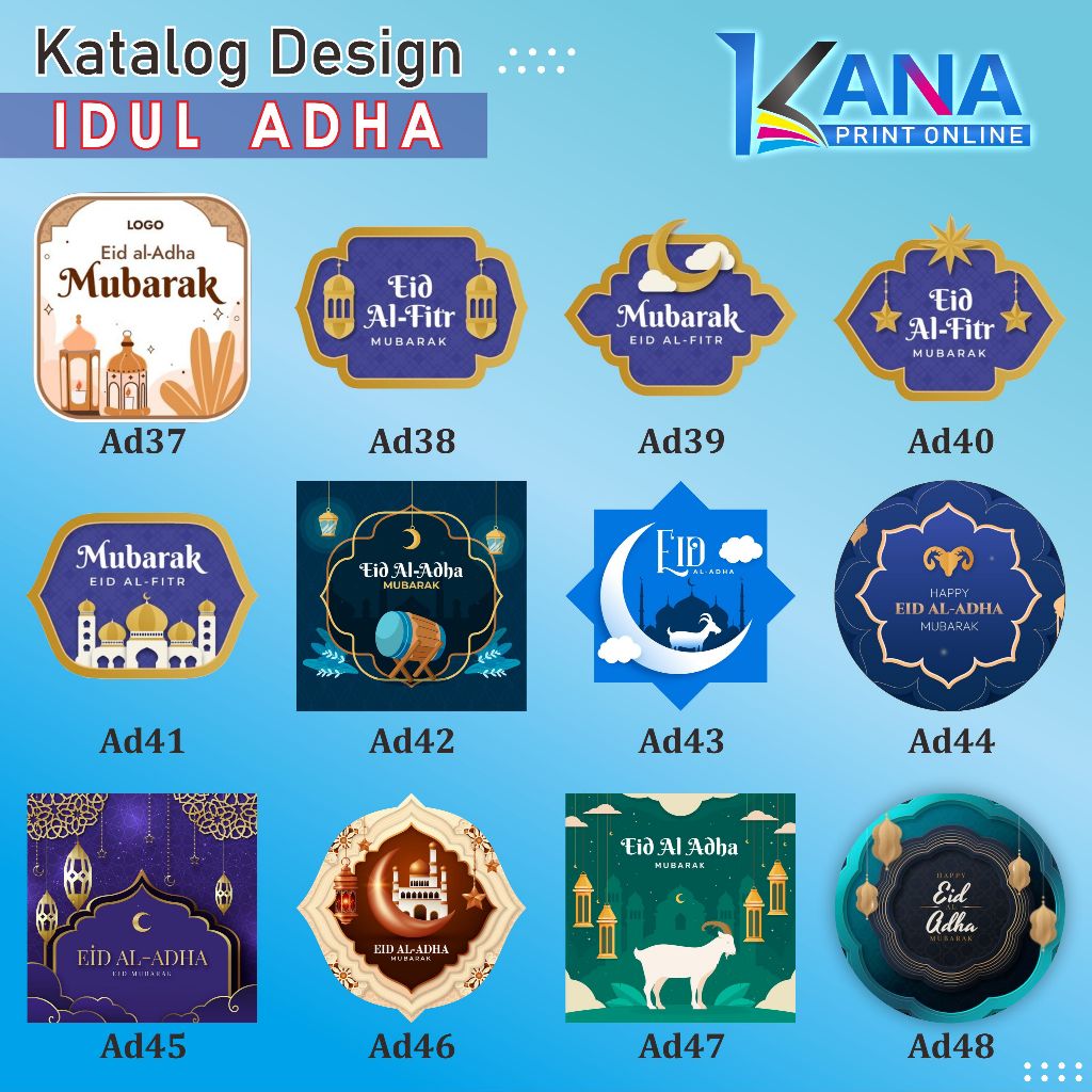 Jual Print Stiker Lebel idul Adha / Cetak Sticker Label Vynil ...