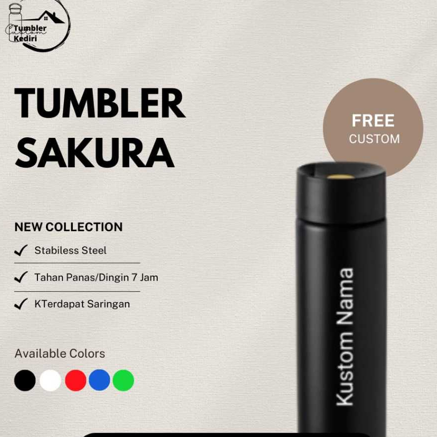 Jual TUMBLER LIFE/SAKURA CUSTOM CETAK GRAFIR / UV PRINTING | Shopee ...