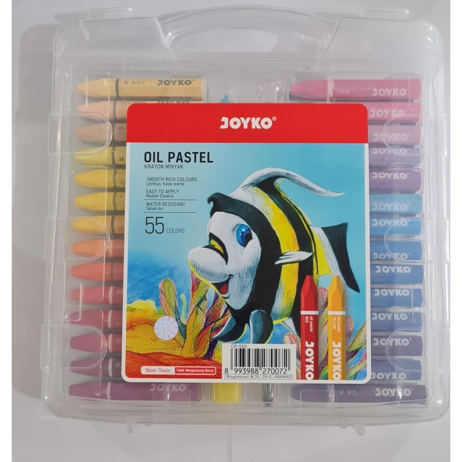Jual CRAYON JOYKO OIL PASTEL 48 dan 55 Warna | Shopee Indonesia