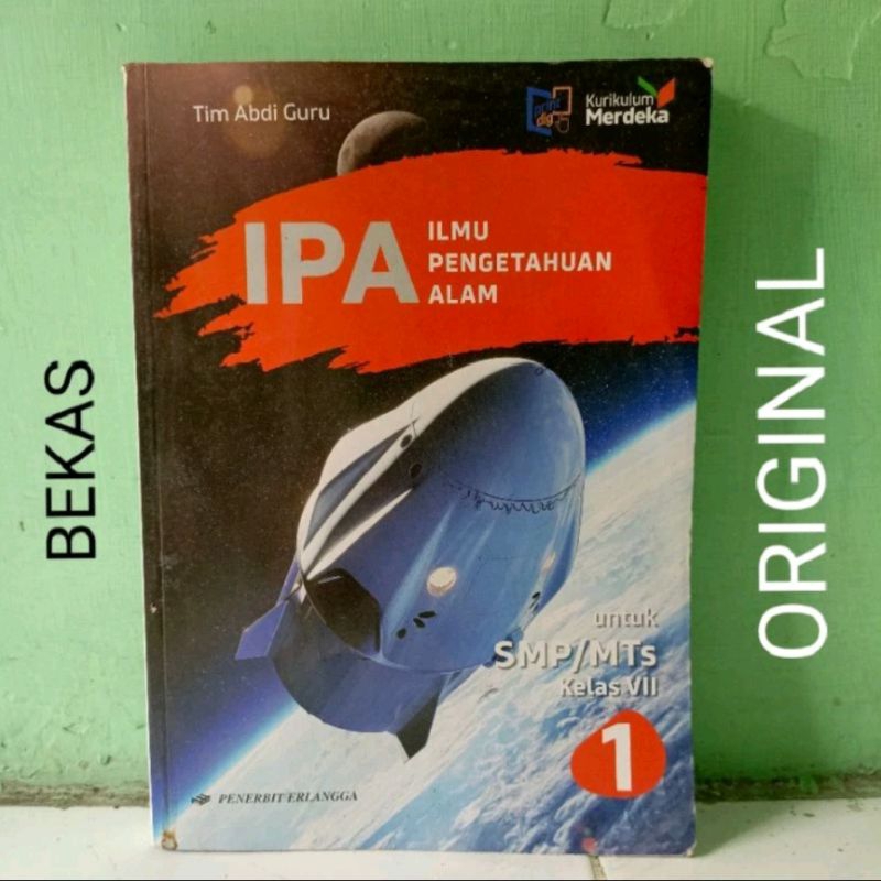 Jual BUKU IPA ILMU PENGETAHUAN ALAM kelas 1 VII 7 SMP MTS Penerbit Erlangga Kurikulum MERDEKA ...
