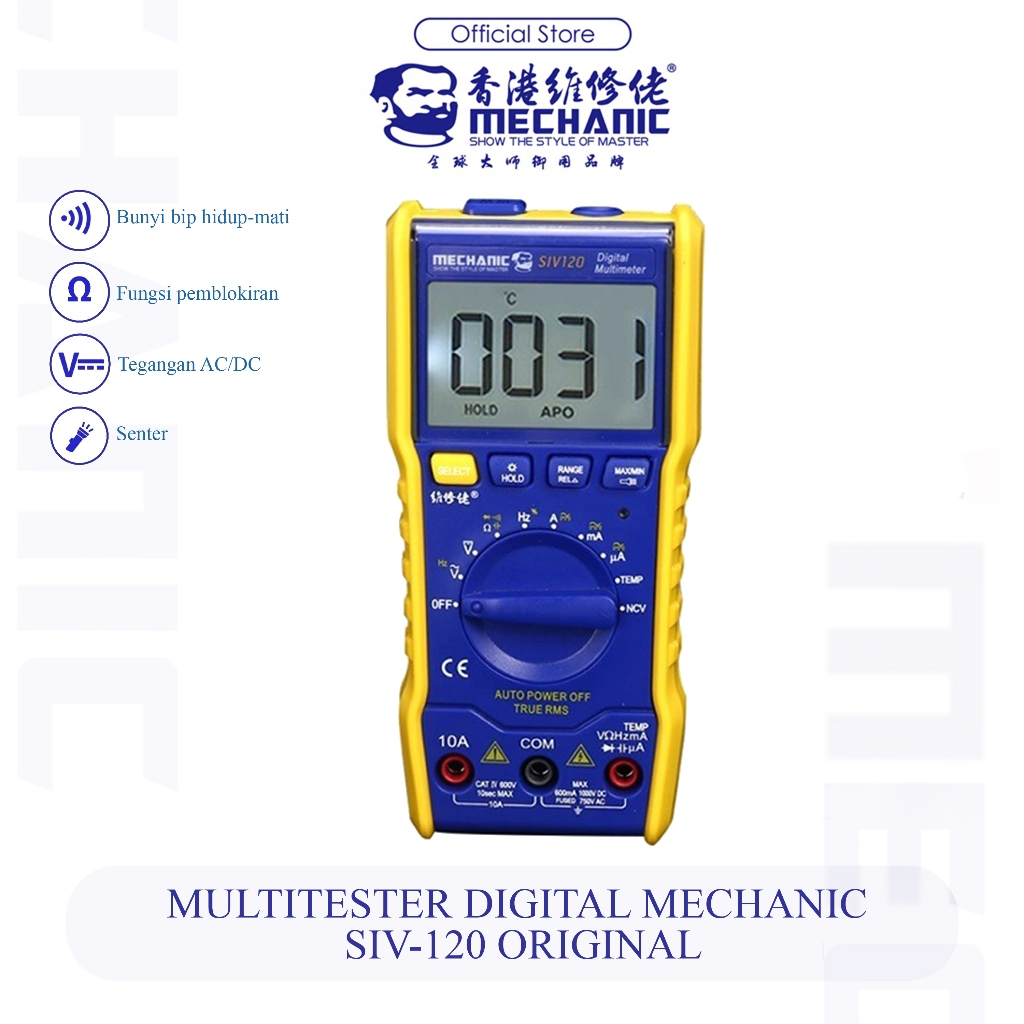 Jual Mechanic Multitester Digital Siv-120 Original | Shopee Indonesia