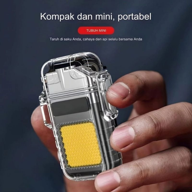 Jual Korek Api LED Rechargeable / Lighter Electric / Pemantik Outdoor ...