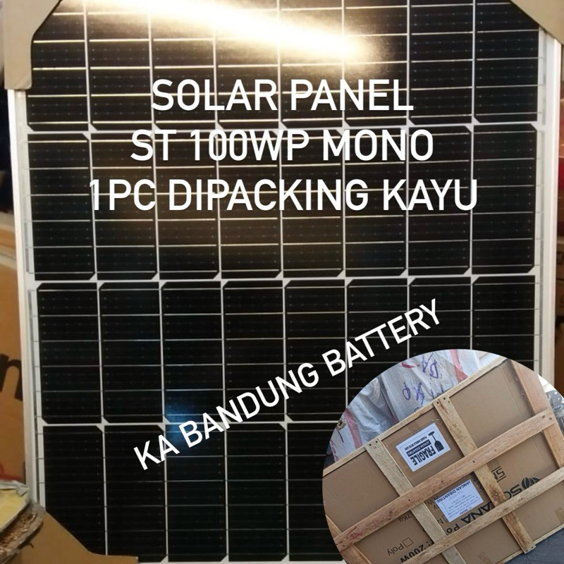 Jual Solar panel cell surya modul st solar 100wp 100 wp 12v 12 v mono ...