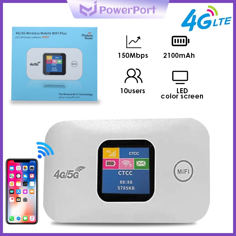 Jual PowerPort Modem Wifi Mifi 4G/5G Lte 150Mbps UNLOCK ALL OPERATOR ...