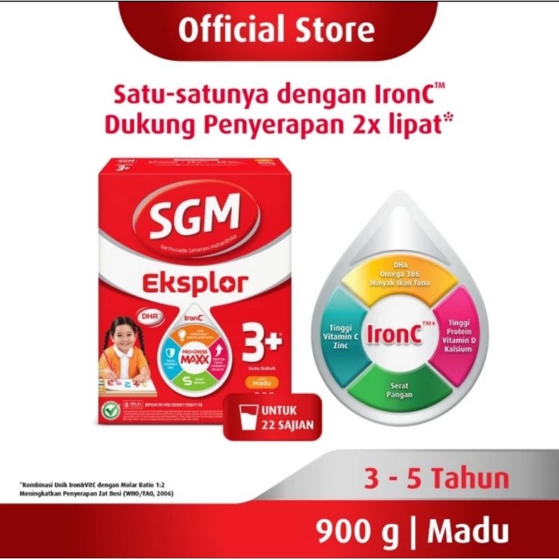 Jual SGM EXPLORE 3+ MADU (MINUS KARDUS) 900gr | Shopee Indonesia