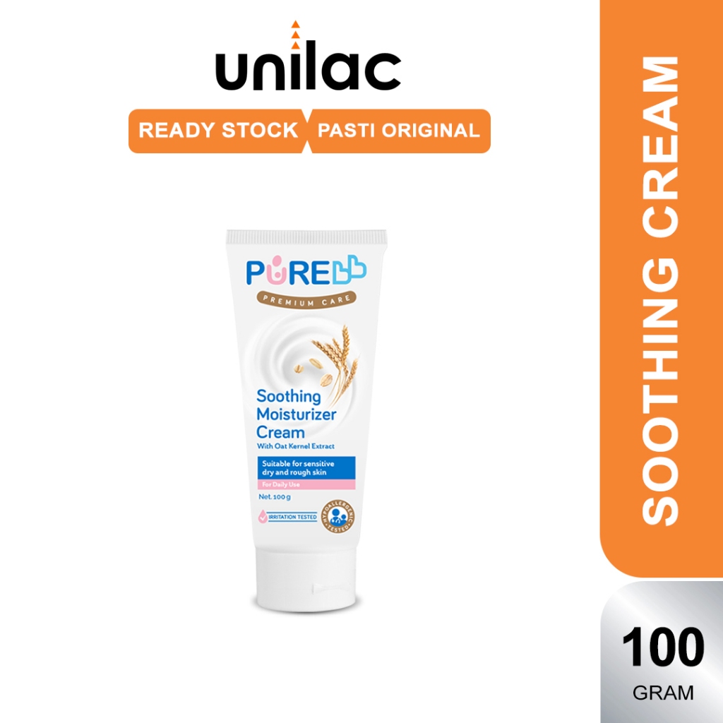 Jual (100% ORI) Pure Baby Soothing Moisturizer Cream 100gr | Pure BB ...