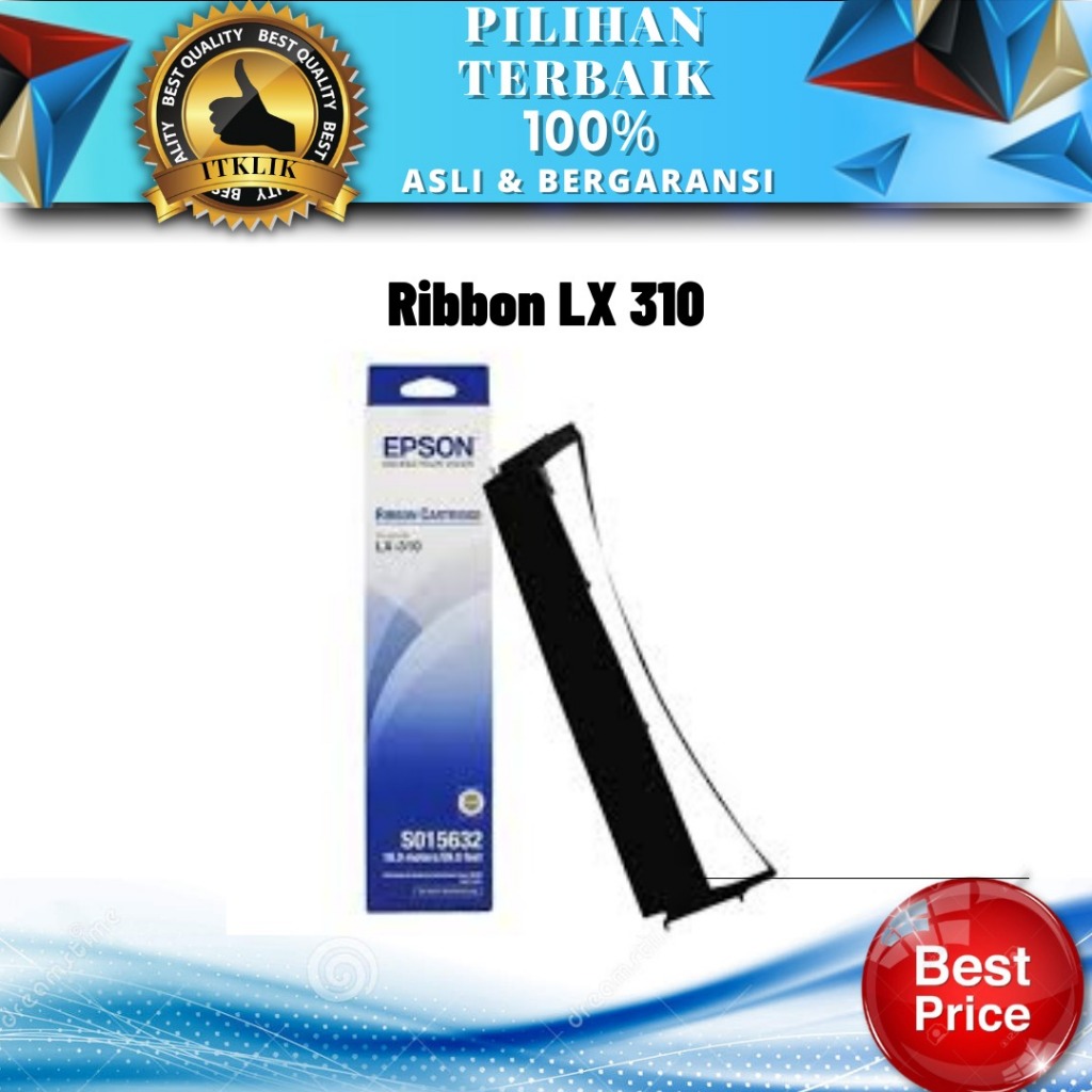 Jual Ribbon Cartridge (Pita Epson) LX-310 C13S015632 | Shopee Indonesia