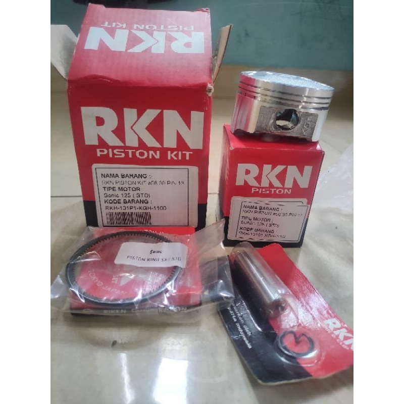 Jual piston sonic 125 KGH uk.58 pin 13 RKN RIKEN | Shopee Indonesia