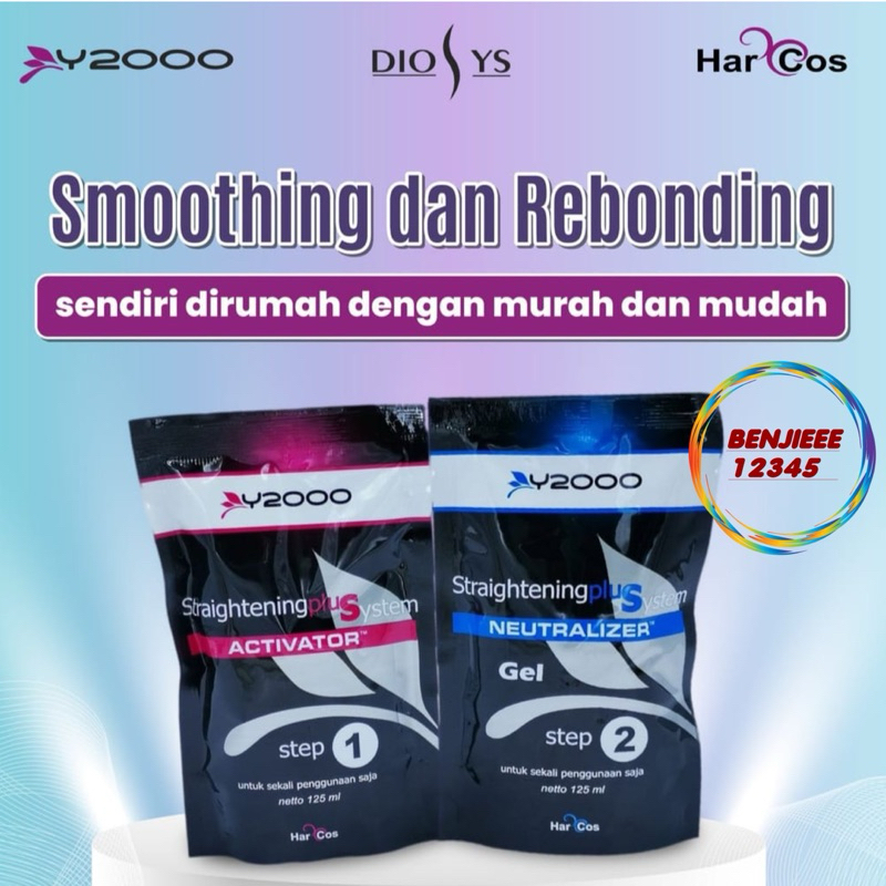 Jual Y2000 pelurus rambut 125 ml smooth and straight y2000 smoothing ...