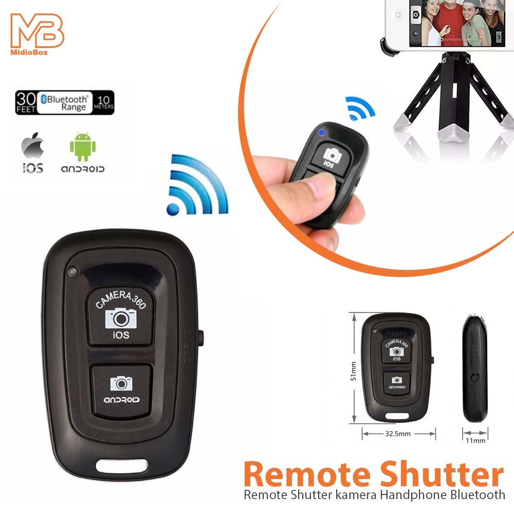 Jual Bluetooth Camera Remote Shutter Smartphone for iPhone/Android ...
