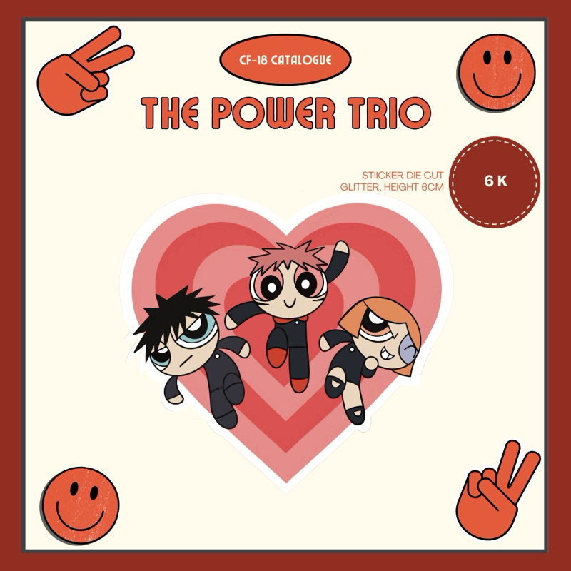 Jual Sticker The Power Trio (JJKX POWERPUFF GIRLS) | Shopee Indonesia