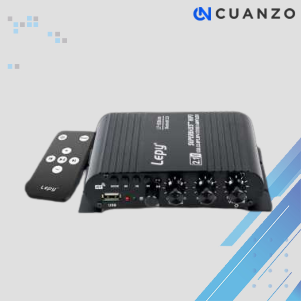 Jual Audio Amplifier Bluetooth USB HiFi Sound Booster with Remote ...