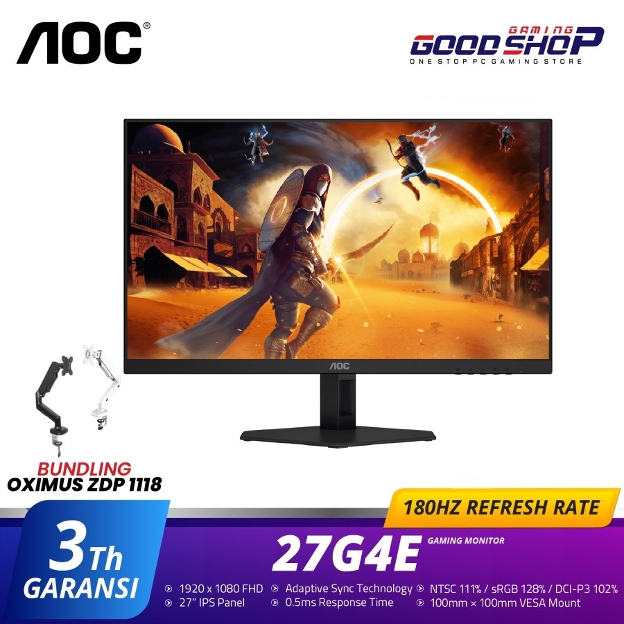 Jual AOC 27G4E 27" Fast IPS Gaming Monitor | Shopee Indonesia