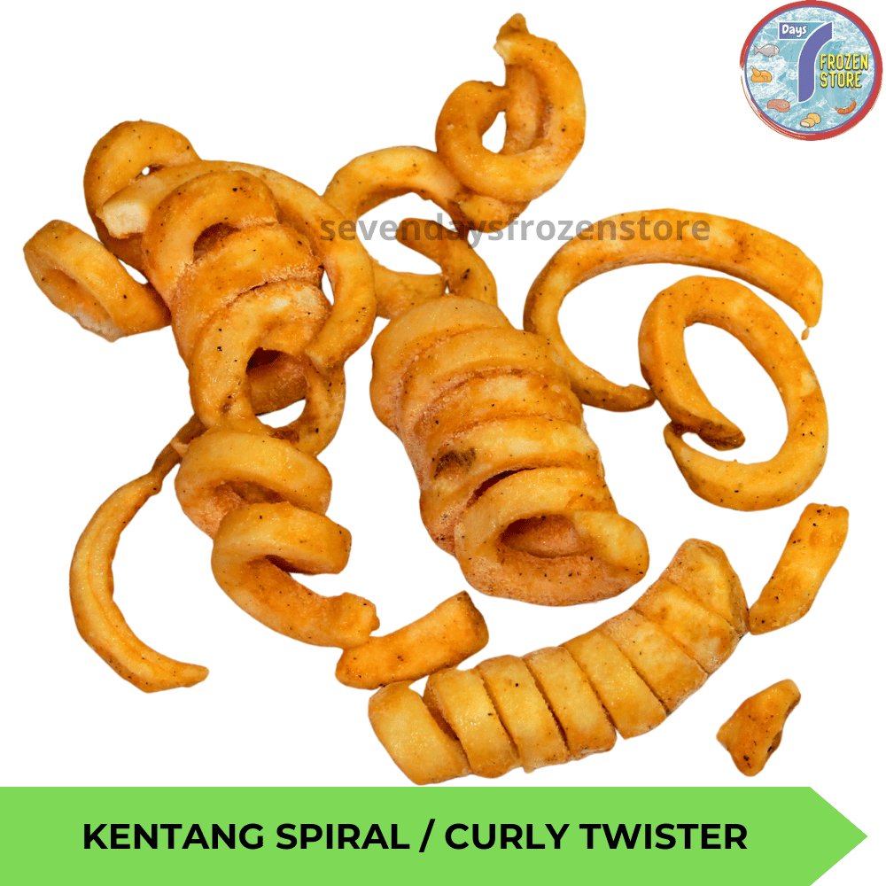 Jual Kentang Frozen Spiral | Curly Twister Beku Frozen 400gr | Shopee ...
