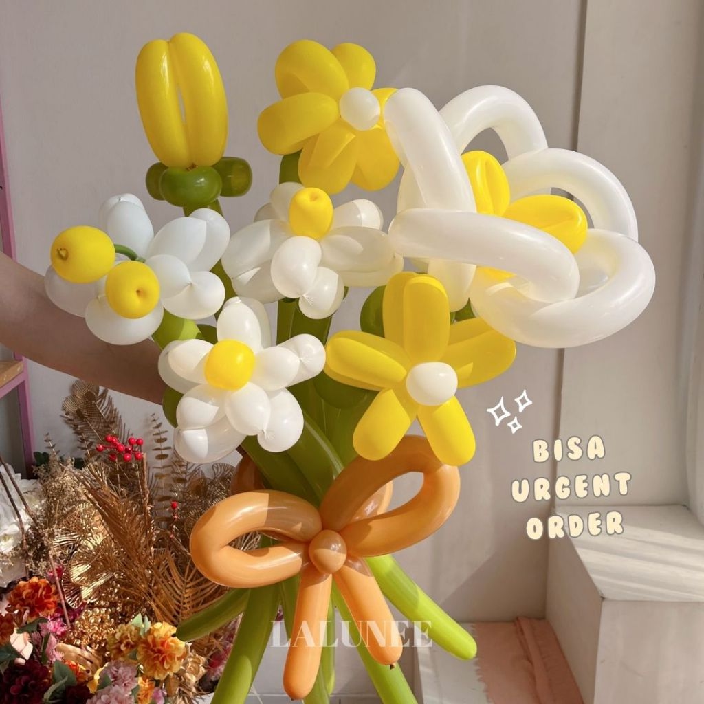 Jual Flower Balloon Twist Buket Bunga Balon Buket Wisuda Ulang Tahun ...
