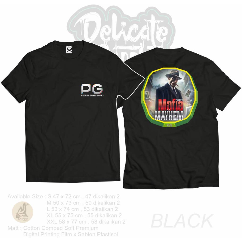 Jual Kaos Pg Soft Mafia Mayhem Basic Cotton Premium Terbaru COD ...