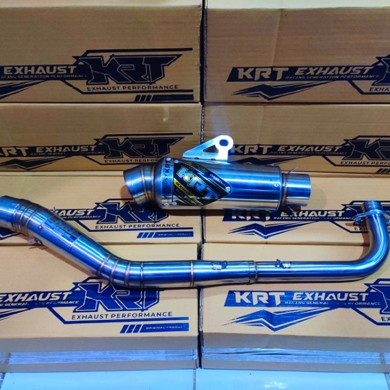 Jual Knalpot Racing Original KRT K3 Model GTX up to 150cc Jupiter Vega ...