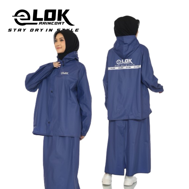 Jual JAS HUJAN RAINCOAT ROK DEWASA WANITA TEBAL KUAT AWET BAHAN PVC ...