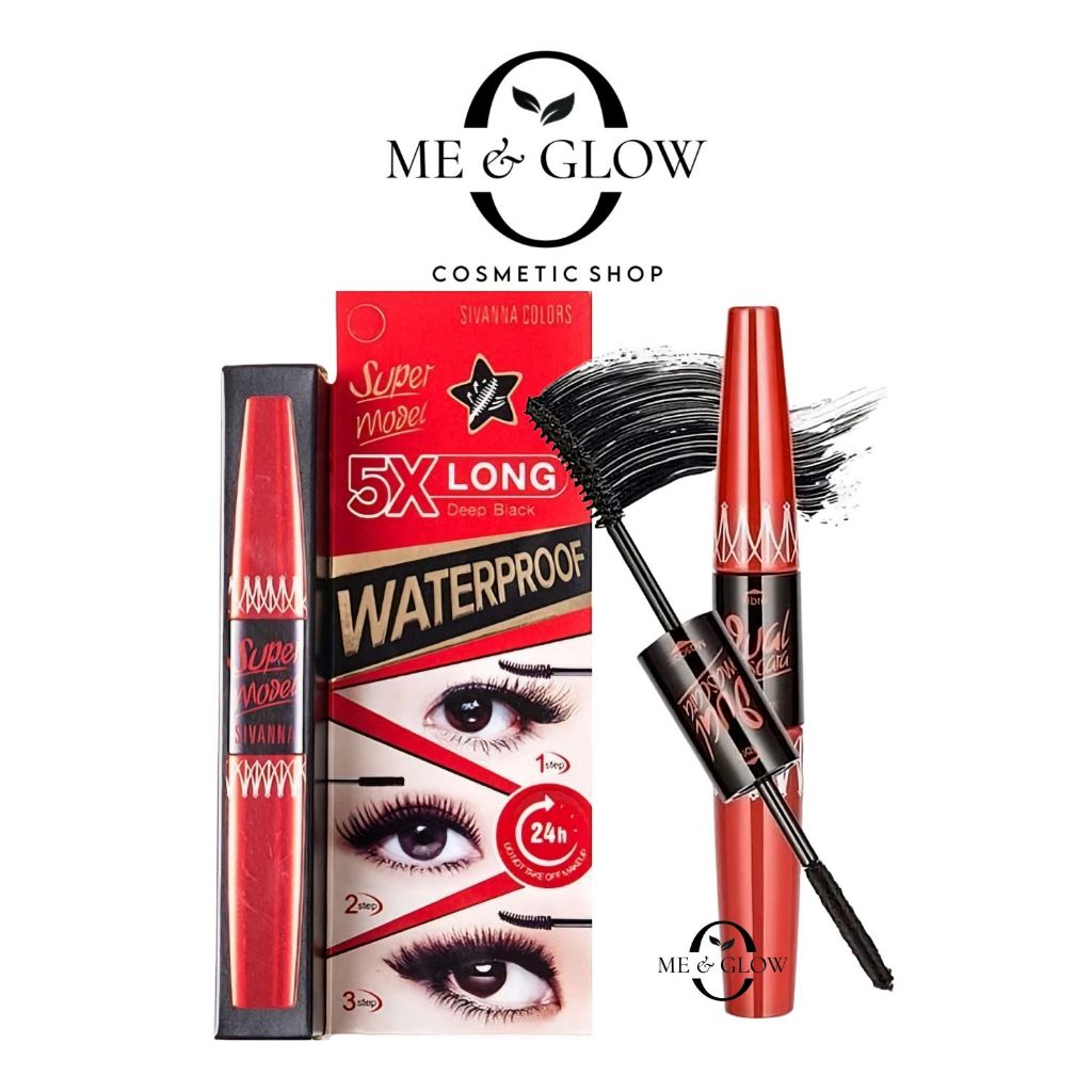 Jual SIVANNA COLORS SUPER MODEL 5X LONG MASCARA WATERPROOF BLACK ...