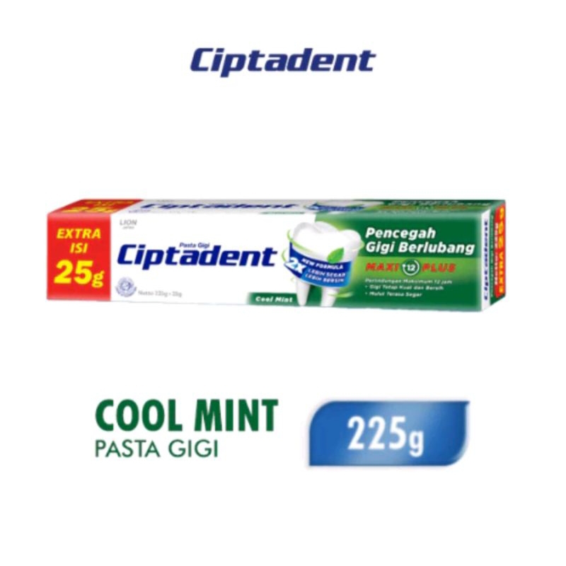 Jual Ciptadent Maxi Cool Plus 225 gr | Shopee Indonesia