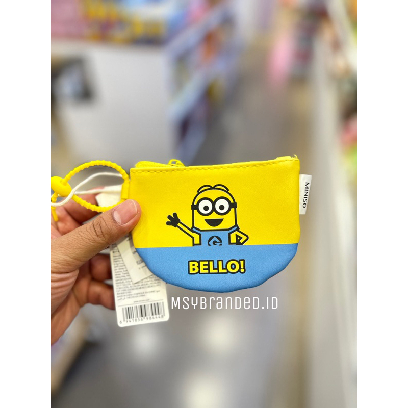 Jual MINISO MINIONS HALF MOON COIN PURSE DOMPET KOIN BELLO | Shopee ...