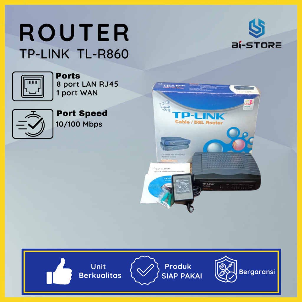 Jual Modem Switch Hub Router Tp-Link TL-R860 Unit Baru Stok Lama Siap ...