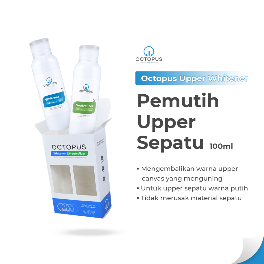 Jual Octopus Shoe Cleaner Pemutih Upper Sepatu Yellowing Remover ...