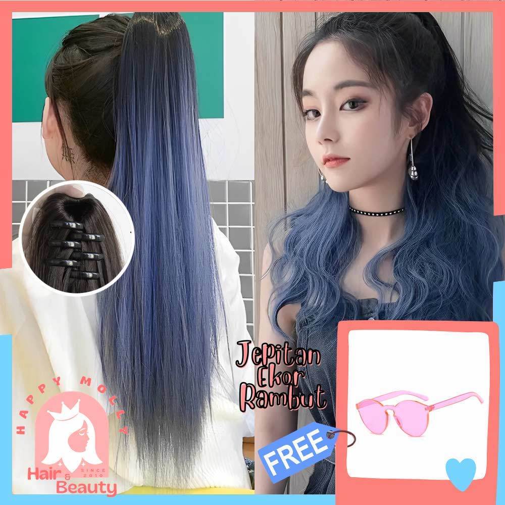 Jual Hair Clip Ponytail Wig - Jepit Rambut Kuncir Ekor Kuda Fashion ...