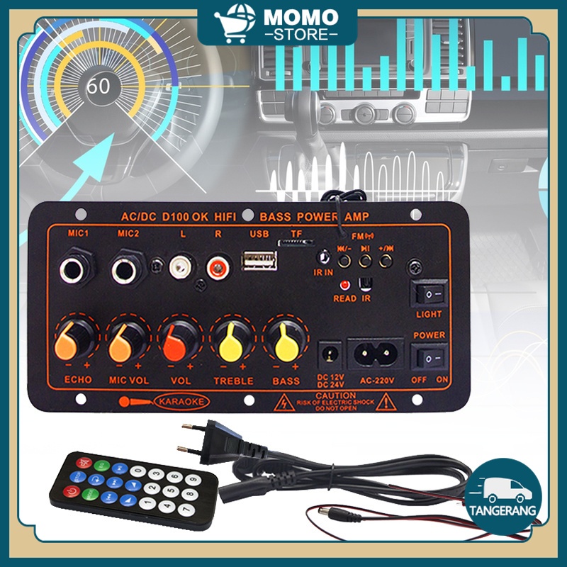 Jual Amplifier Board Audio Bluetooth 100W AC 220V DC 12V 24V Amplifier ...