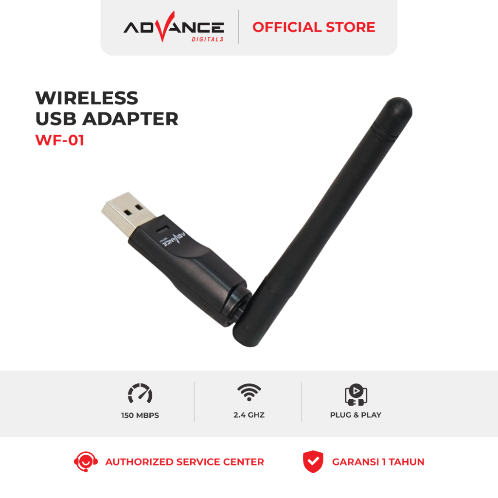 Jual Advance USB Dongle Wifi Wireless Adapter Receiver WF-01 Komputer PC Laptop Set Top Box ...