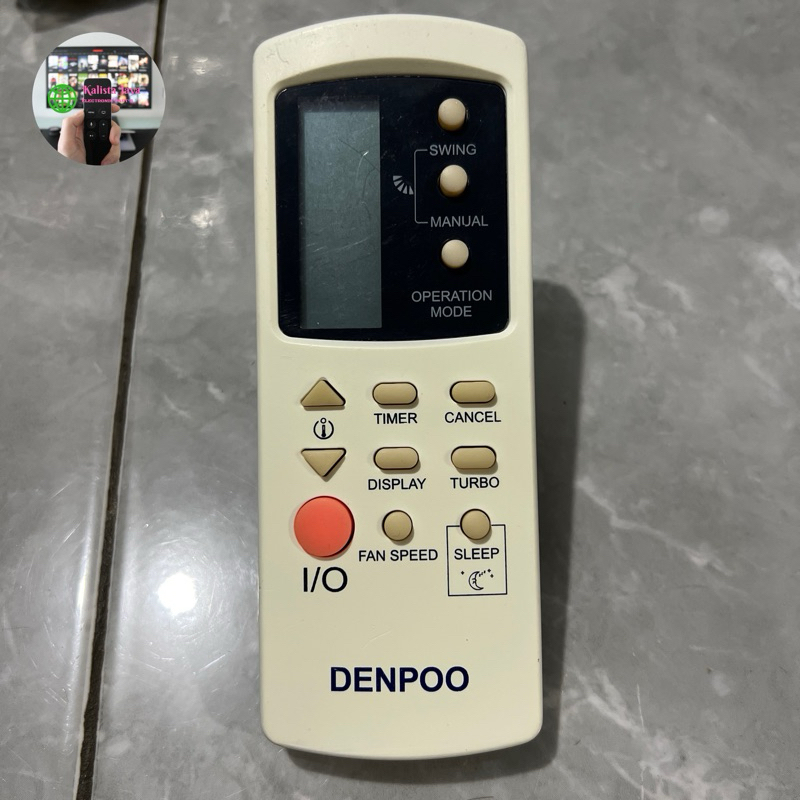 Jual REMOTE REMOT AC DENPOO UCHIDA POLYTRON ELBA CRYSTAL ORIGINAL ASLI ...