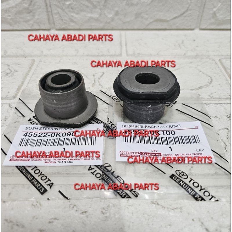 Jual Bushing Rack steering Stir Ster innova Innova Reborn Hilux Revo Fortuner Vrz 1 Set Original ...