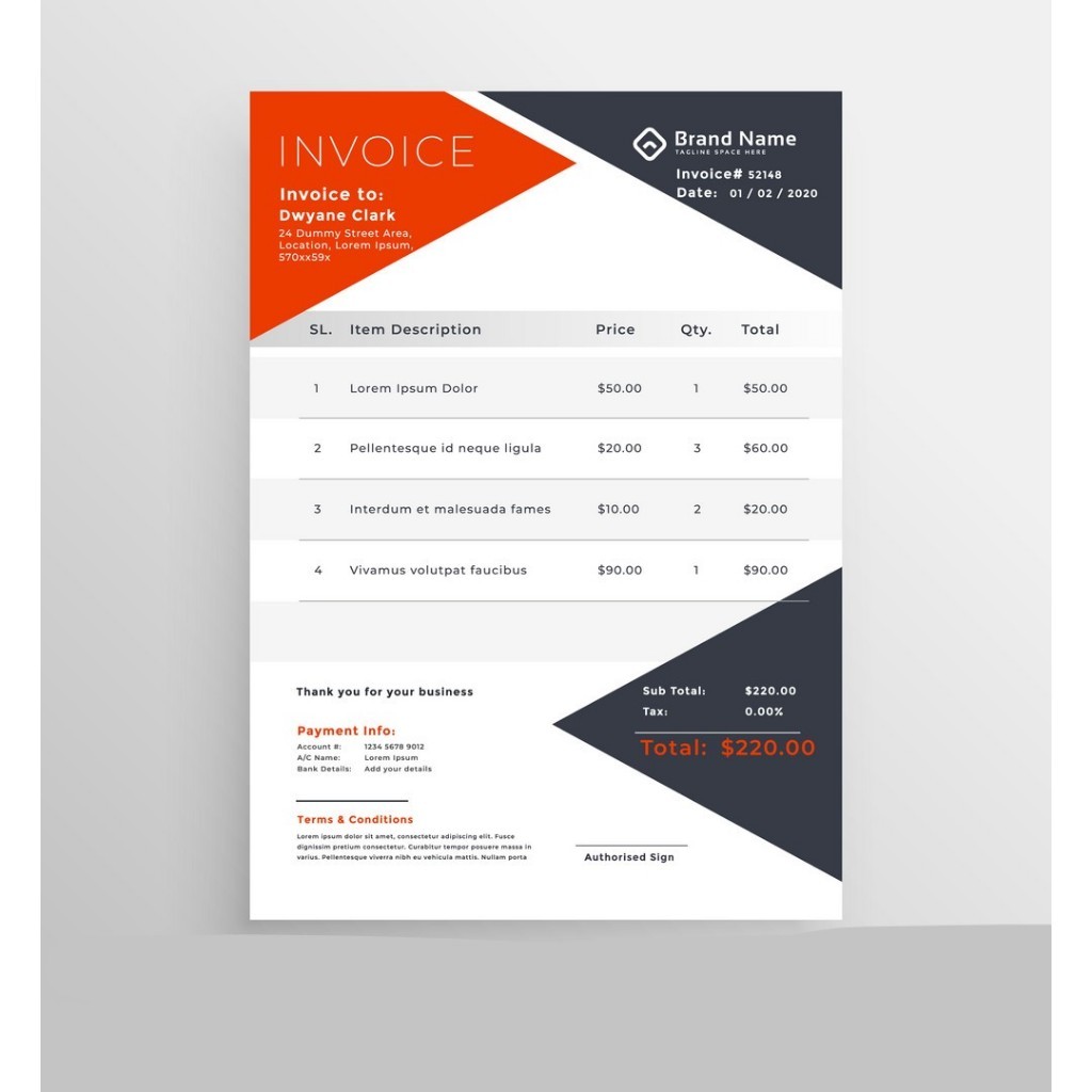 Jual Template Invoice Word & Excel | Shopee Indonesia
